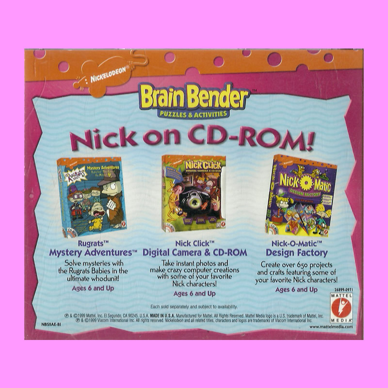 Games - PC CD ROM - NICKELODEON - BRAIN BENDER for sale in Johannesburg ...