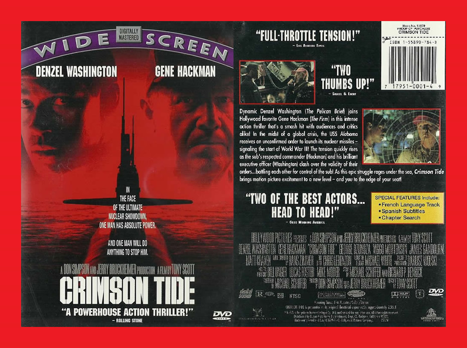 Movies - DVD - CRIMSON TIDE - REGION 1 EDITION was listed for R120.00 ...