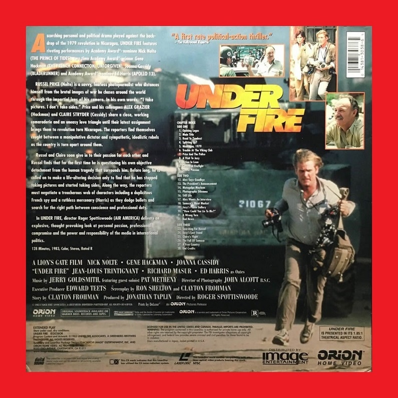 Movies - LASERDISC - UNDER FIRE [WIDESCREEN EDITION] was listed for ...