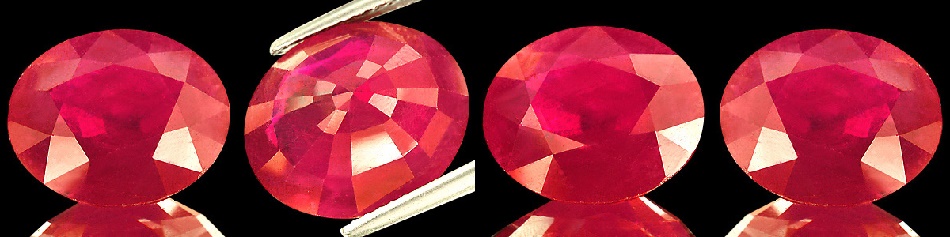 Rubies - Ruby [Myanmar] - Faceted Oval Shape - 9.23cts for sale in ...