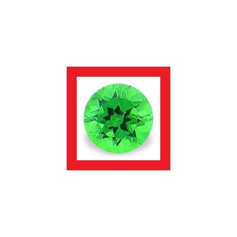 Tsavorite Garnet - Tsavorite [Kenya] - Faceted Round Shape - 0.05cts ...