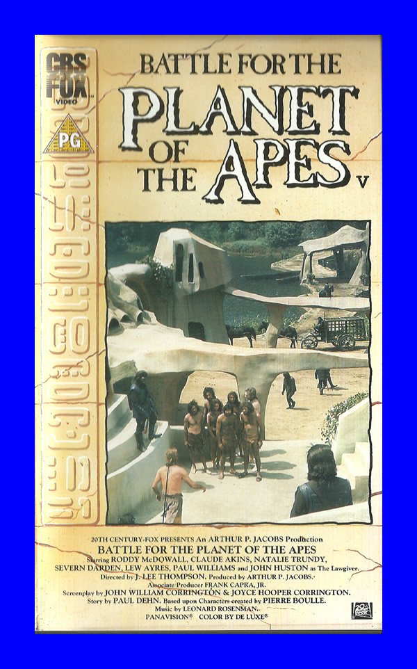 Movies - VHS CASETTE - BATTLE FOR THE PLANET OF THE APES (FACTORY SEALED) for sale in ...